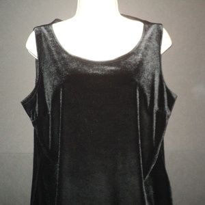 Laura Scott | Tops | New Laura Scott Size Lp Velvet Top Black Washable ...